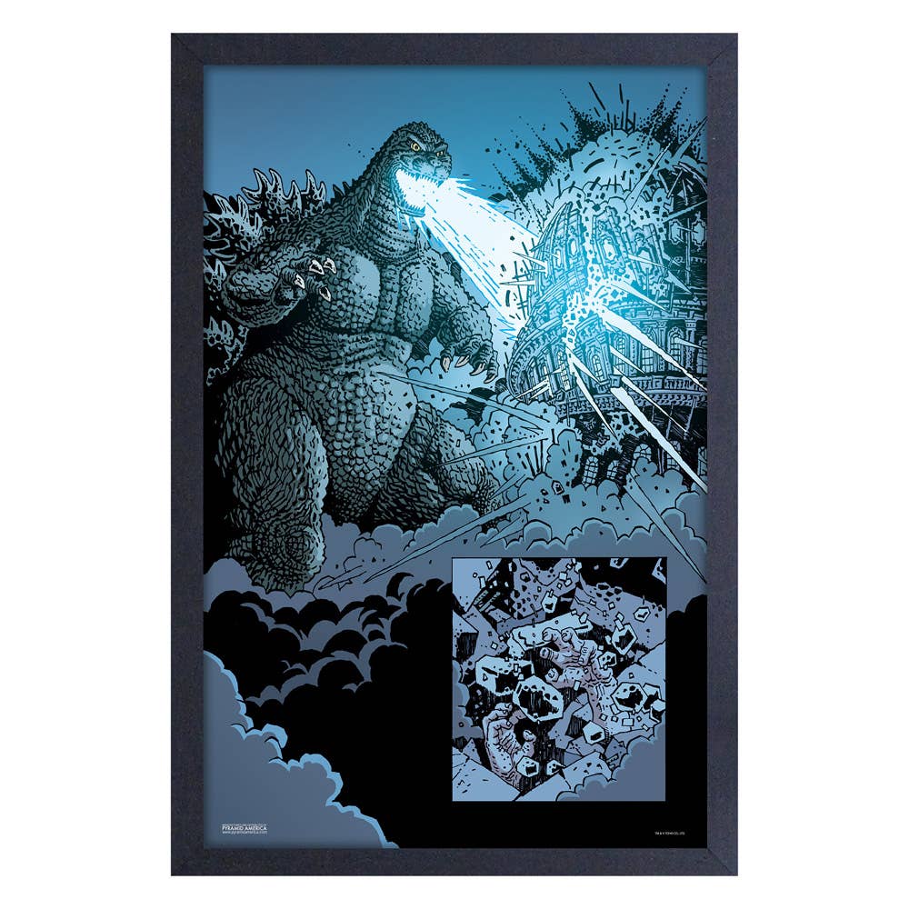 Godzilla " Beam" Framed Print – DarkSide Collectibles