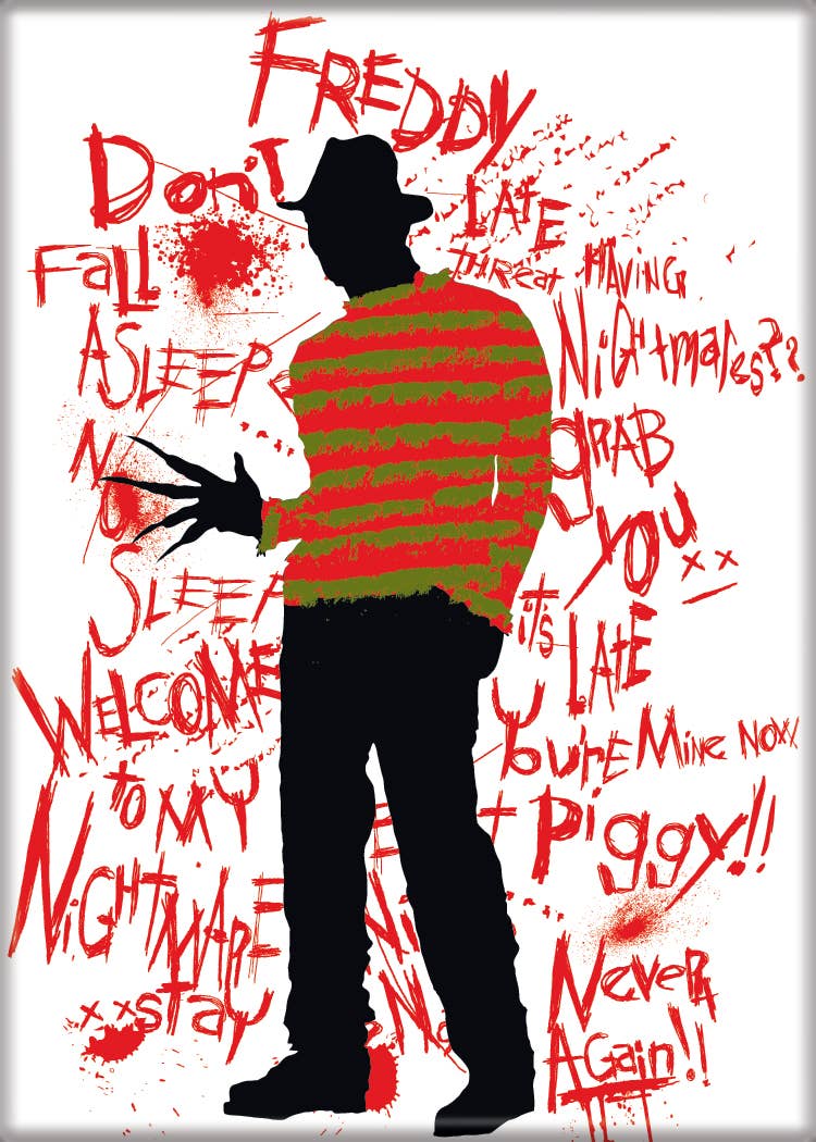 MAGNETS - NOES Freddy Red Writing Magnet – DarkSide Collectibles